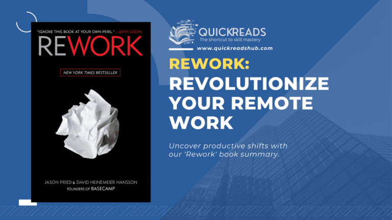 Rework book summary: Key takeaways from Rework